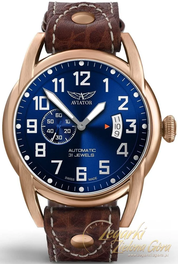 Aviator V.3.18.2.191.4 ⌚ Bristol Scout Automatic Small Second Rose Gold ...
