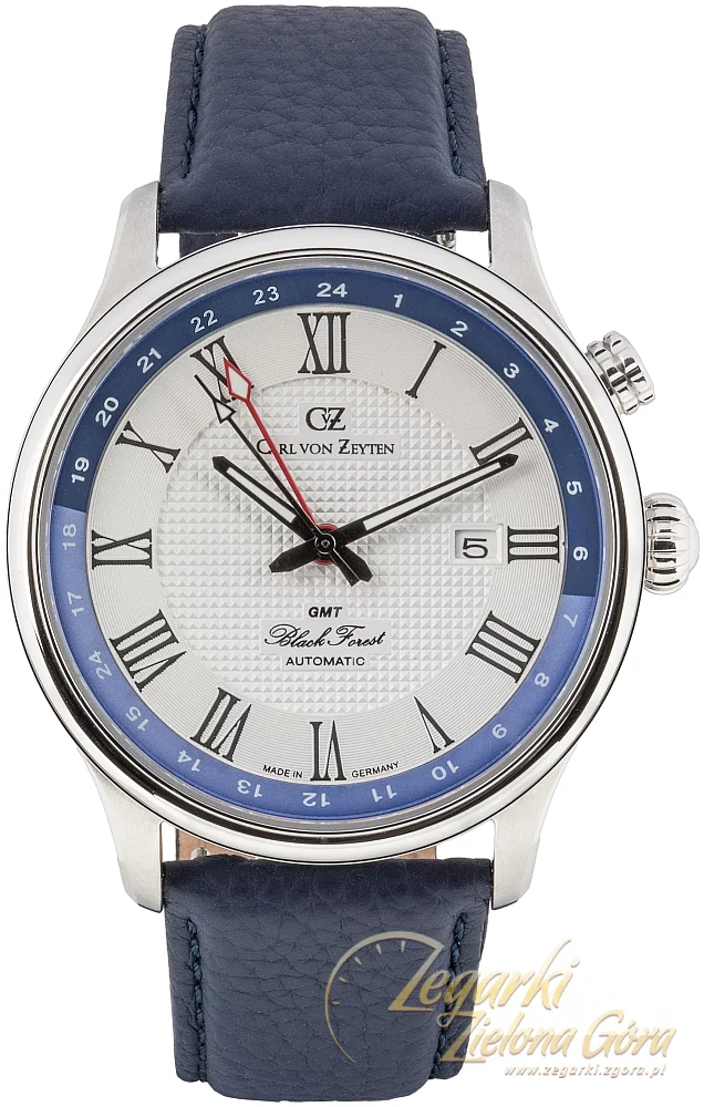 Carl von Zeyten CVZ0087WHS ⌚ Rench Automatic GMT Zegarek Męski