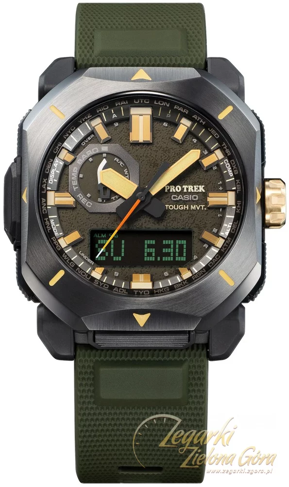 Casio PRW-6900Y-3ER ⌚ ProTrek Steel Octagonal Bezel Zegarek Męski