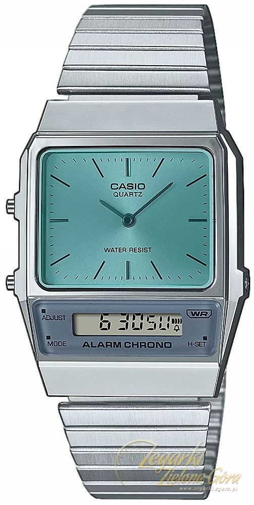 Casio AQ-800EC-2AEF ⌚ Vintage Edgy Ice Blue Dial Zegarek Męski