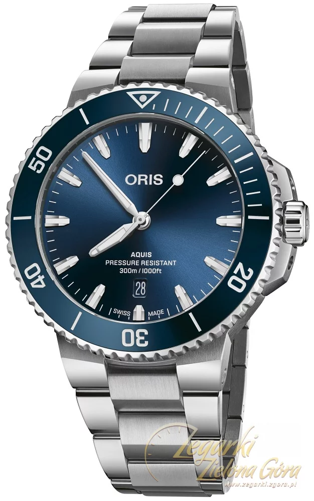 Oris 01 733 7789 4135-07 8 23 04PEB ⌚ Aquis III Date 43mm Zegarek Męski